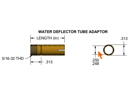 CYLINDER MOUNTED COMPONENTS | Water Tubes | Water Deflector Tube ...